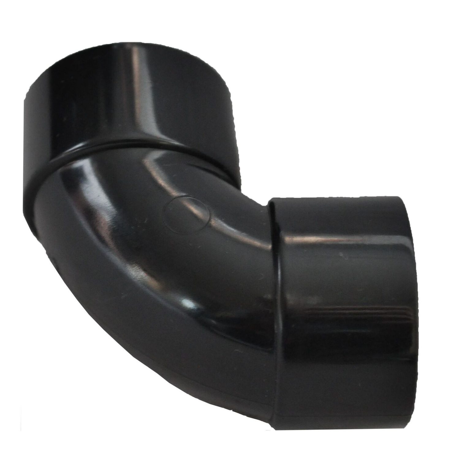 EVOLVE 40mm Solvent Weld Swept Elbow Black - Evolve Bathrooms